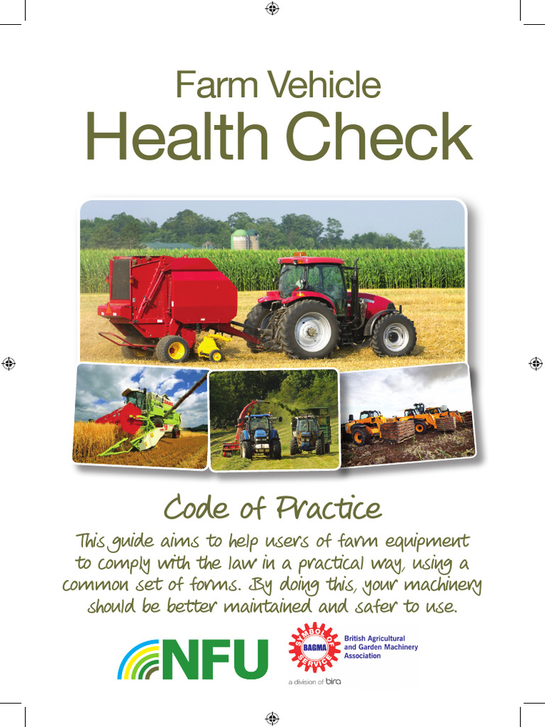 NFU Farm Vehicle Healthcheck - Updated Jan 18 | PDF | Land Vehicles ...