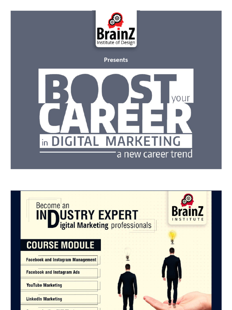 01 BrainZ Boost Your Career in Digital Marketing | PDF