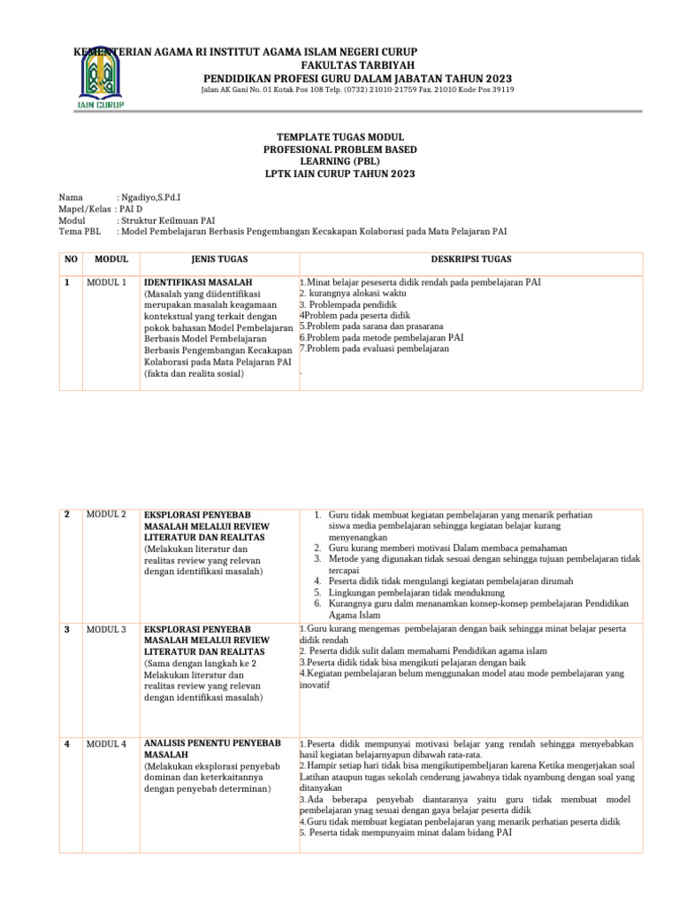 656438476-TUGAS-PBL-STRUKTUR-KEILMUAN-PAI (1) | PDF