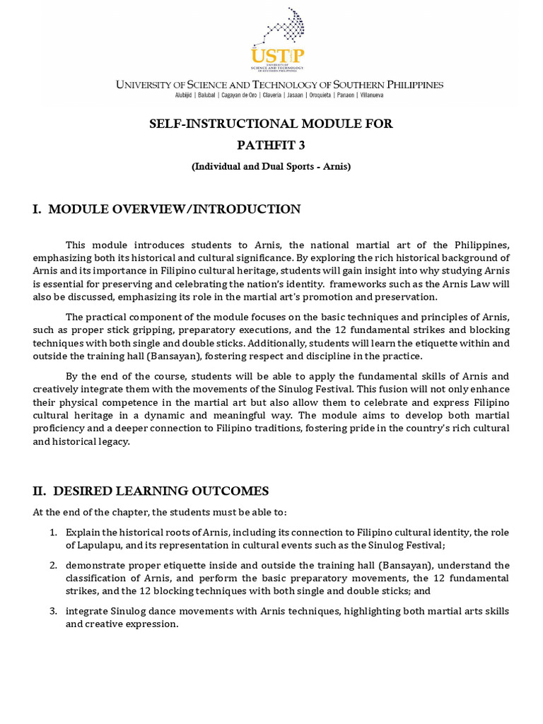 PE 3 Module Revised For USTP | PDF