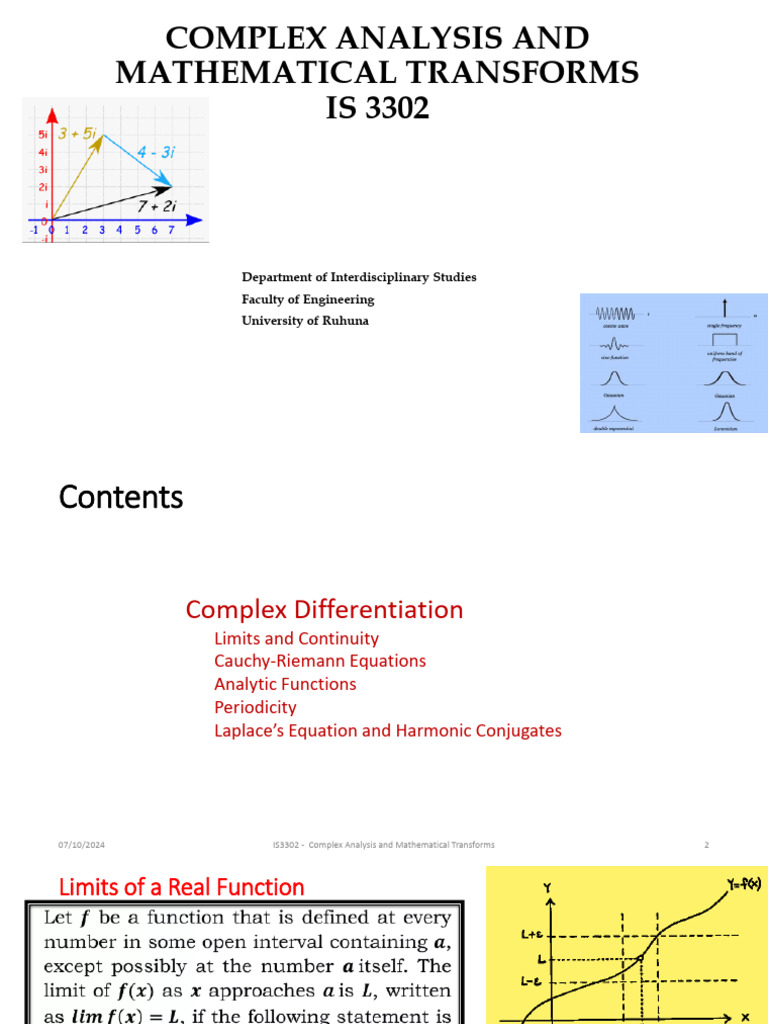 2 - Note - Complex Differentiation | PDF | Complex Analysis | Mathematical Analysis