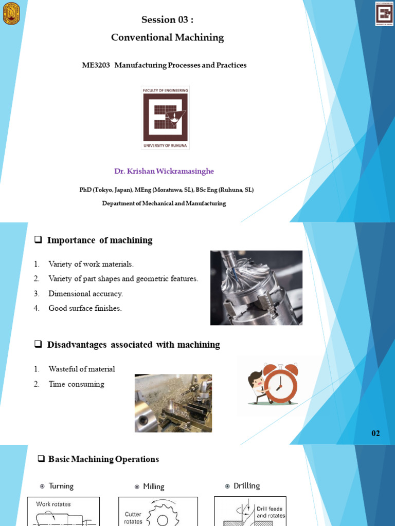 Session 3 - Manufacturing Processes and Practices | PDF | Fracture | Wear