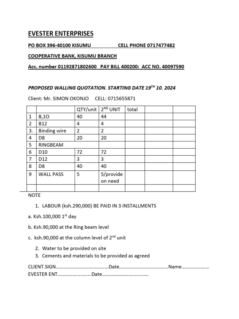 Chiga Wall Construction | PDF