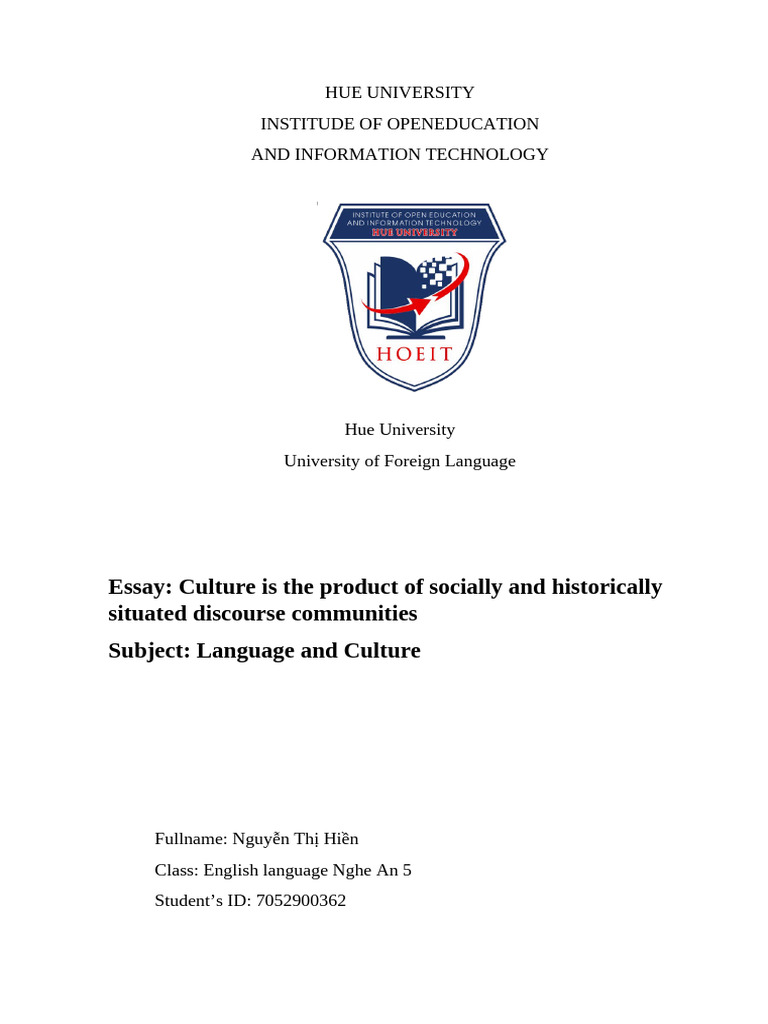 Discourse Communities and Culture | PDF | Communication | Knowledge