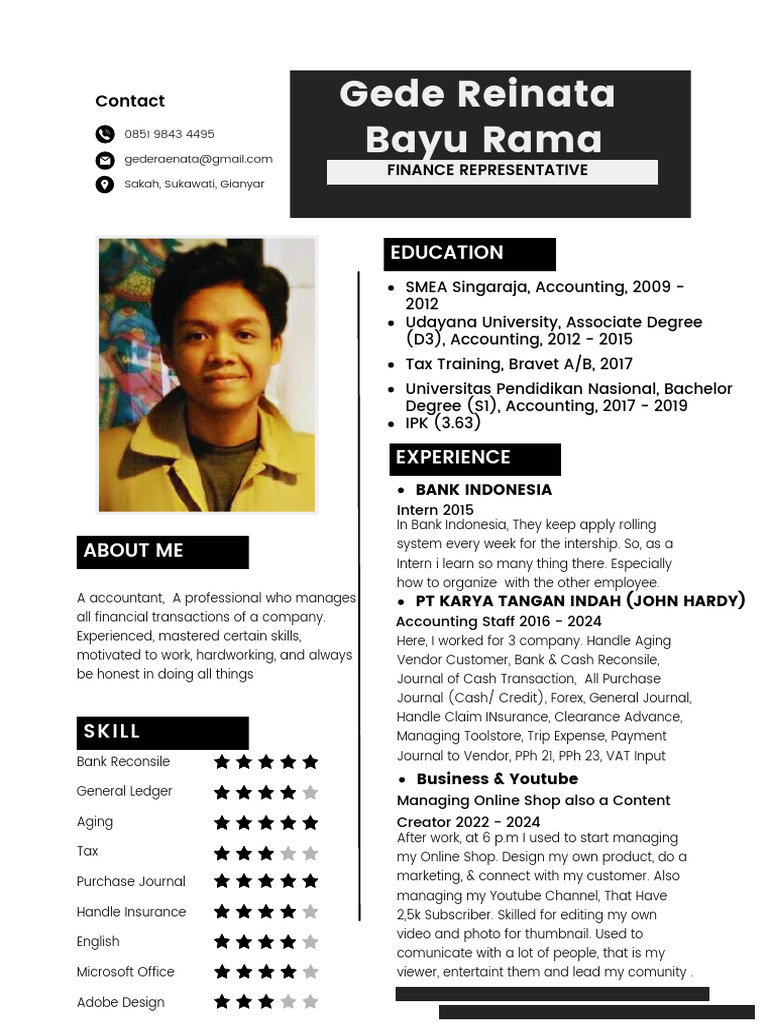 Curriculum Vitae New Oct 2024 | PDF | Business | Trade