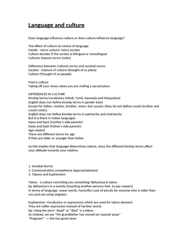 Language, thought and culture | PDF | Linguistics | Human Communication