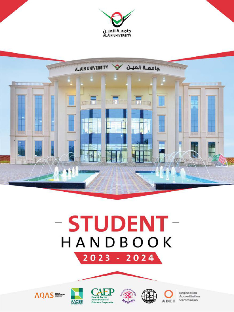 Al Ain University Student Handbook 2023 2024 en | PDF | University And College Admission ...