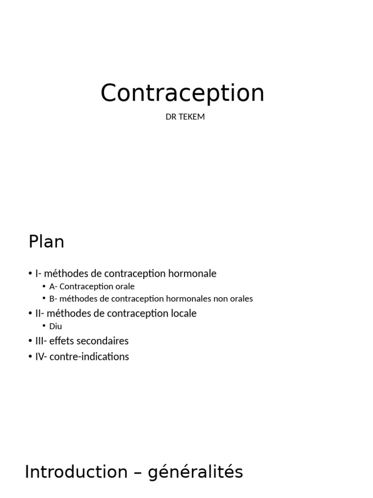 Contraception | PDF | Sciences et mathématiques