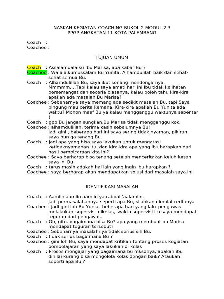 Coaching Guru: Solusi Supervisi dan Penggunaan Buku Teks | PDF | Karier & Perkembangan