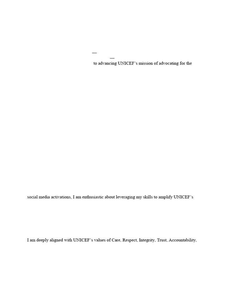 UN - Cover Letter | PDF | Social Media | Popular Culture & Media Studies