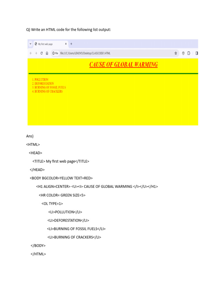 Lists Code1 | PDF | Science & Mathematics | Technology & Engineering