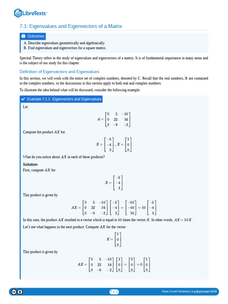 Eigenvalues and Eigenvectors Explained | PDF | Eigenvalues And Eigenvectors | Matrix (Mathematics)