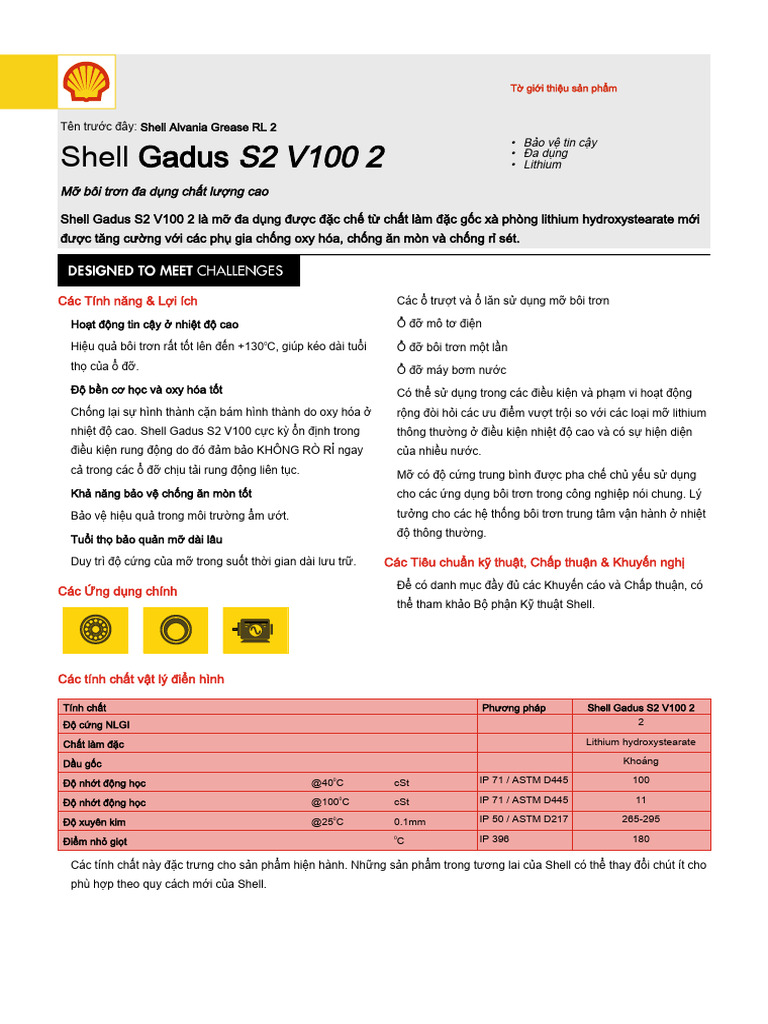 Tds - Shell Gadus s2 v100 2 - VI | PDF