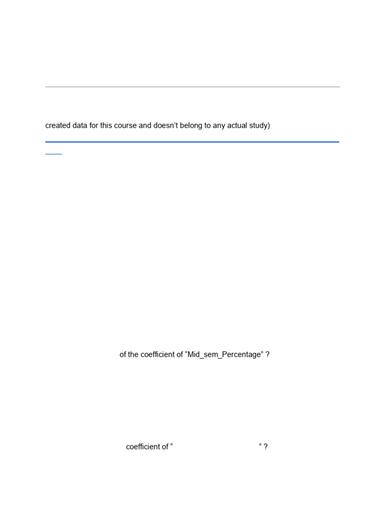 Assignment Solutions 8 | PDF | Regression Analysis | Logistic Regression Assignment Solutions 8 | PDF | Regression Analysis | Logistic Regression
