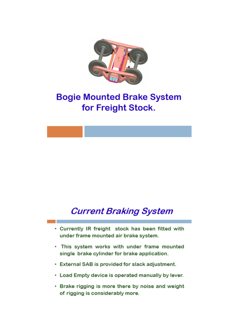 Bogie Mounted Brake System Overview | PDF | Valve | Brake