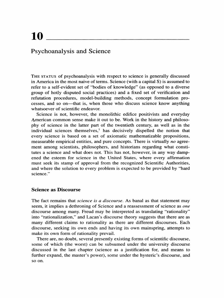 Bruce Fink - Psychoanalysis and Science (Lacanian Subject. Between Language and Jouissance ...