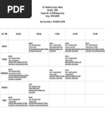 UiTM ICRESS Timetable 20252 | PDF