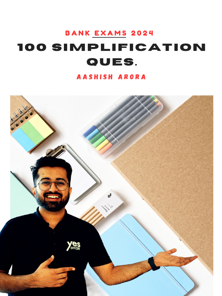 100 Simplification Questions By Aashish Arora Pdf