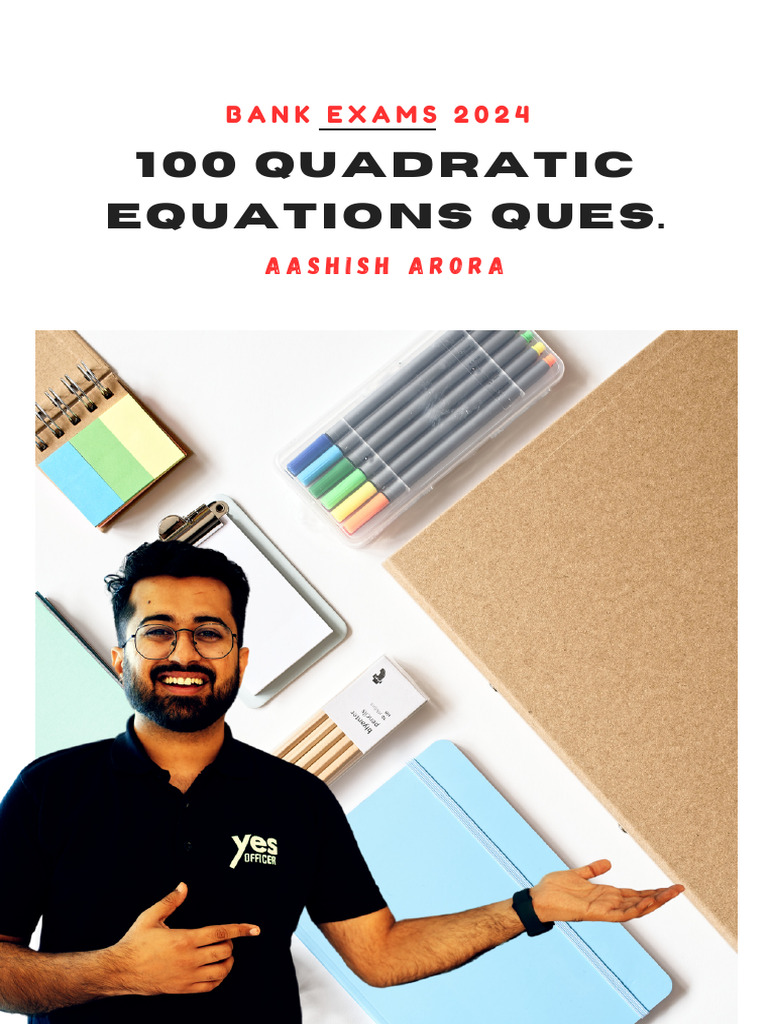 100 Quadratic Equations Question Pdf Practice Pdf Equations