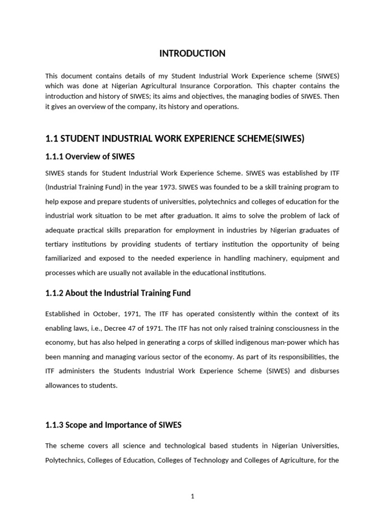 Report On Student Industrial Work Experience Scheme | PDF | Local Area ...