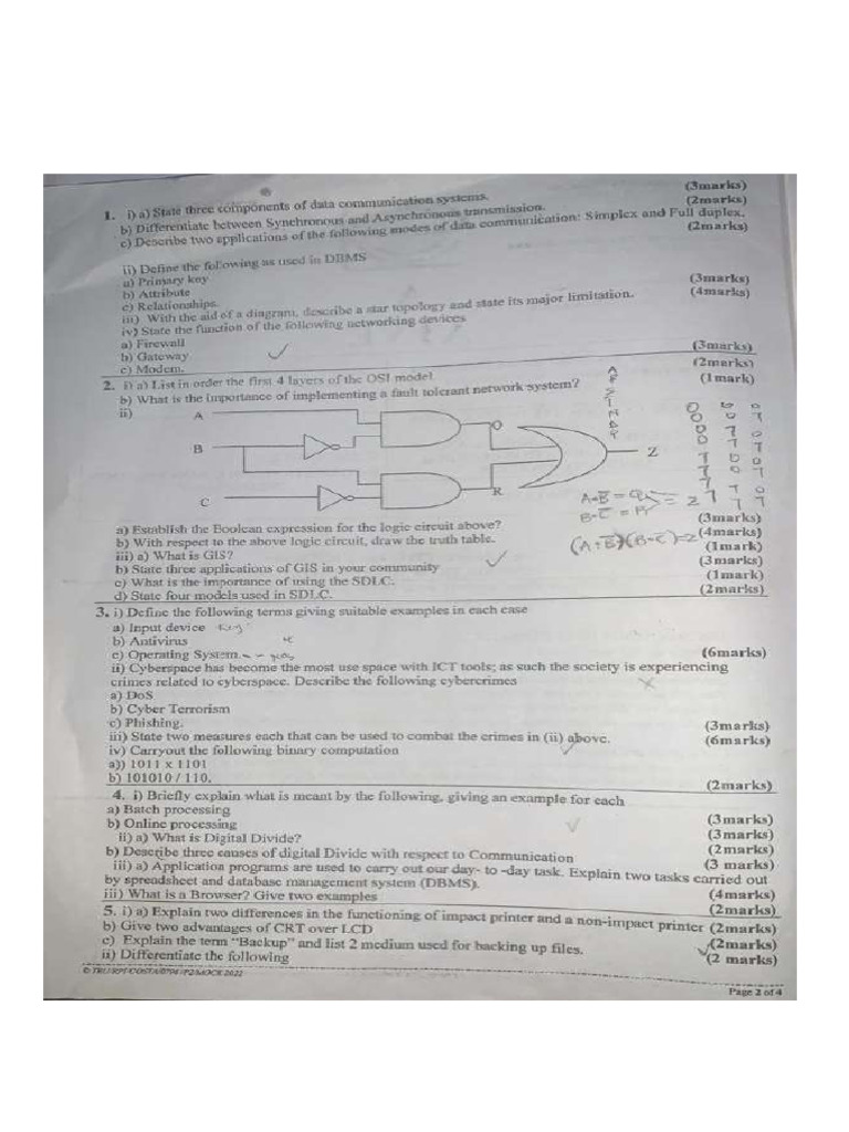 A Level Ict Paper II | PDF