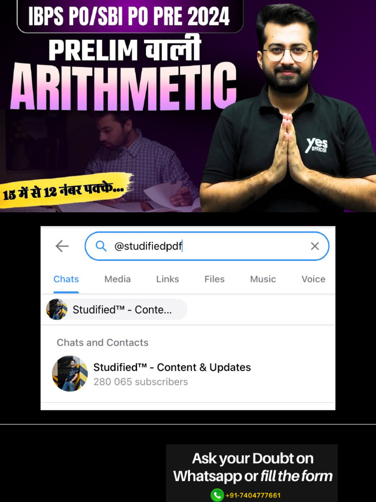 Studified Morning Arithmetic Class PDF | PDF | Ratio