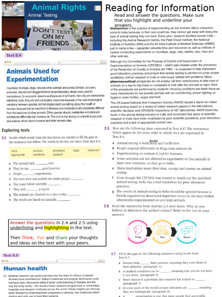 AR 2 Reading on Animal Testing | PDF