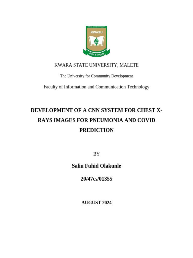 Machine Learning Pneumonia Prediction Pdf Agriculture Sustainable Agriculture 