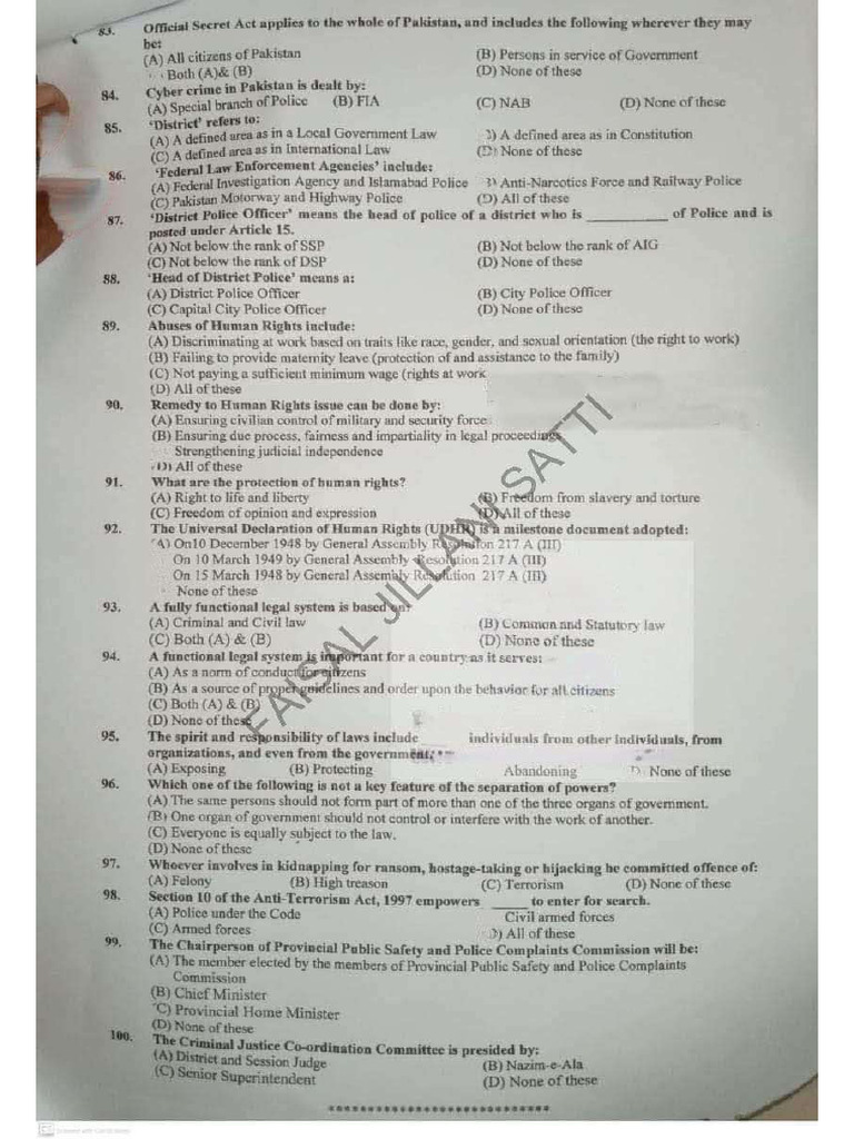 AD Asf Past Paper | PDF