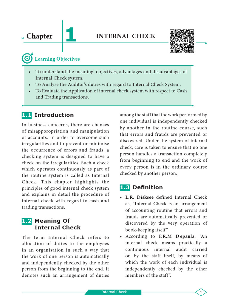 Internal Check | PDF | Cheque | Payments