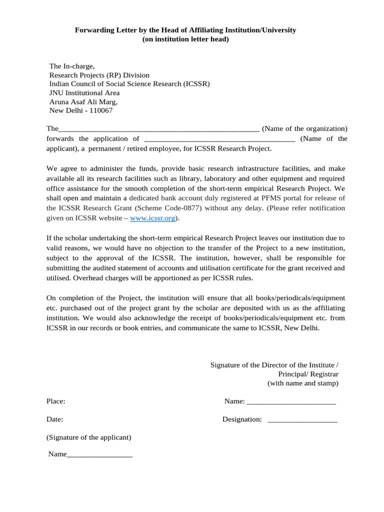 Forwarding Letter RMM | PDF | Finance & Money Management | Law