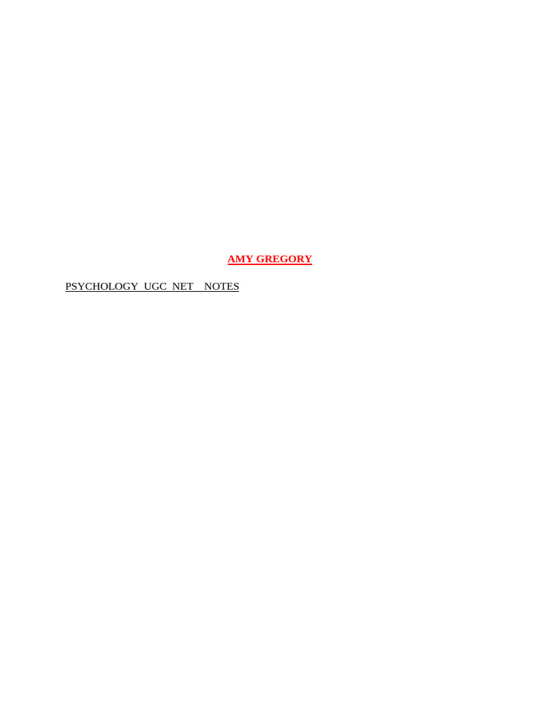 Psy Net Recent (1) | PDF | Psychology | Unconscious Mind