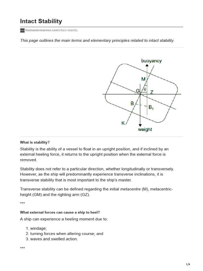 themastermariner.com-Intact Stability | PDF | Classical Mechanics ...