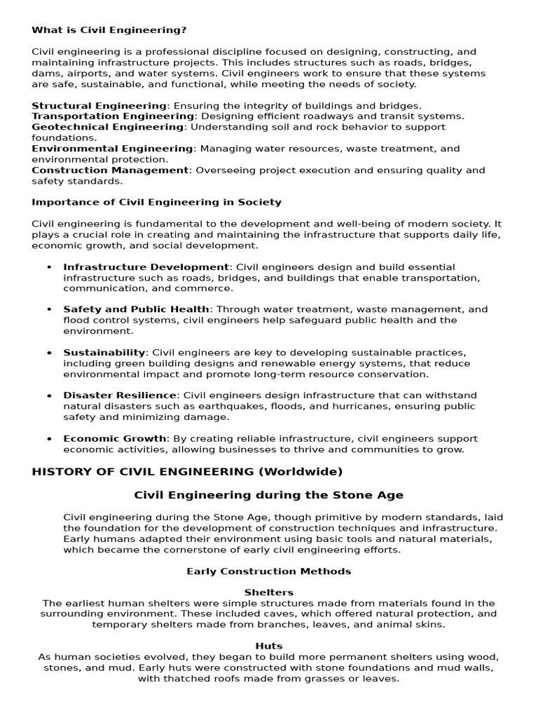 Civil Engineering History | PDF | Gothic Architecture | Civil Engineering