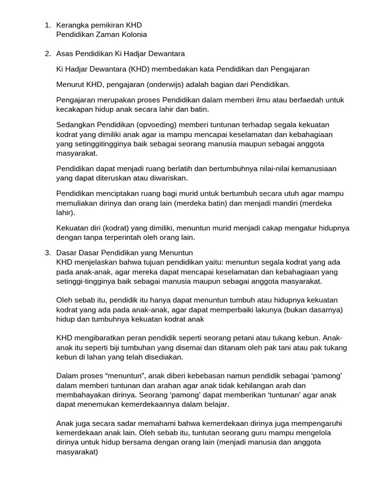 Kerangka Pemikiran KHD | PDF