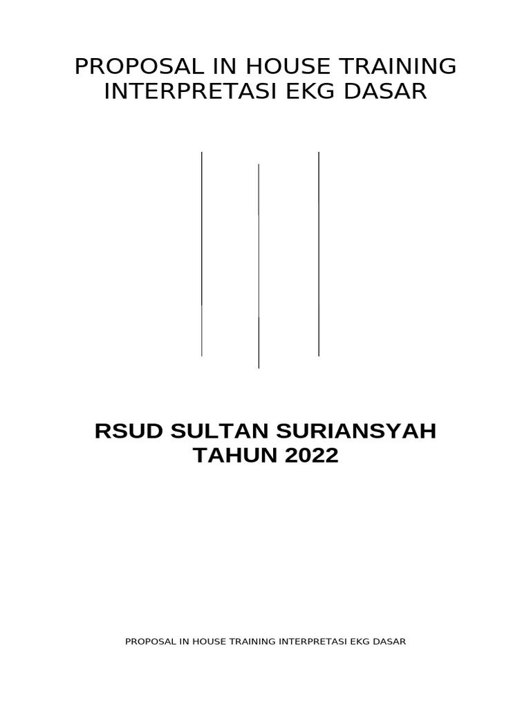 PROPOSAL PELATIHAN INTERPRETASI EKG DASAR | PDF