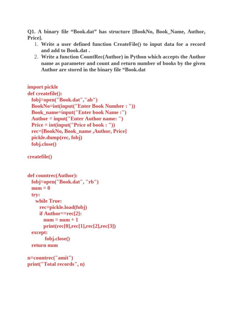 Binary file program model | PDF | Parameter (Computer Programming) | Software Engineering