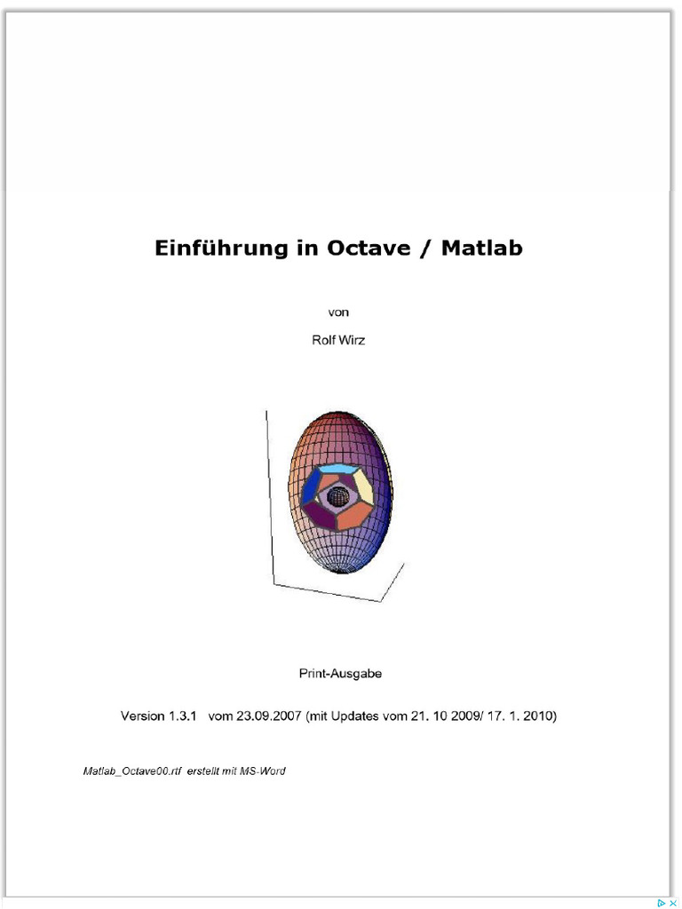 Einführung in Octave - Matlab | PDF