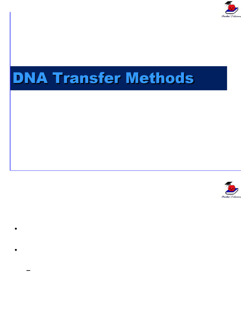 Gene Transfer Methods - DKP | PDF | Transformation (Genetics) | Transfection