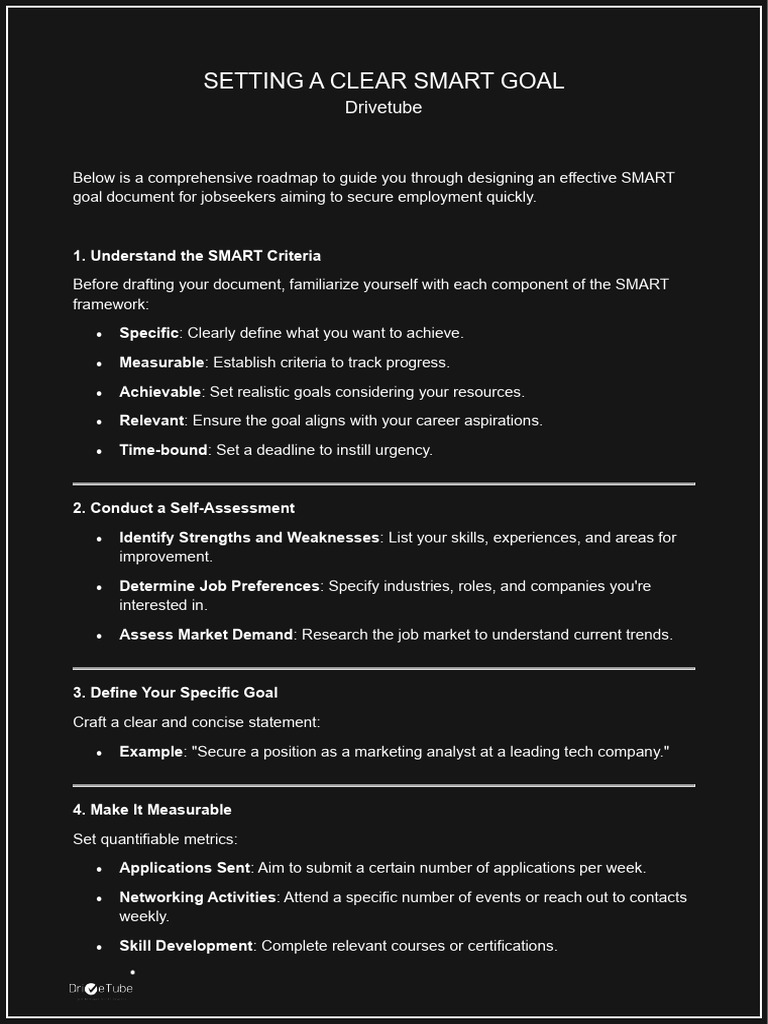 Setting Smart Goal | PDF | Goal | Cognition