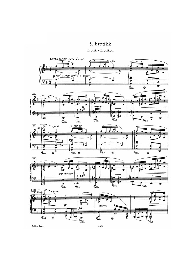 Erotik Grieg | PDF