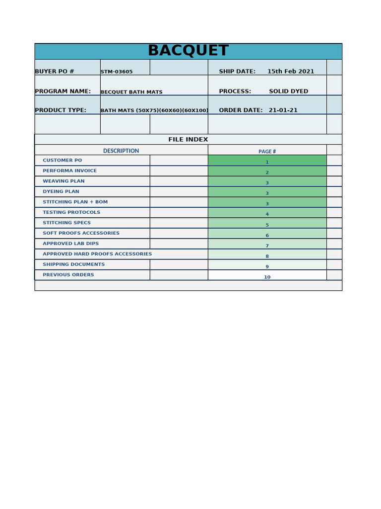 Production File Check List | PDF