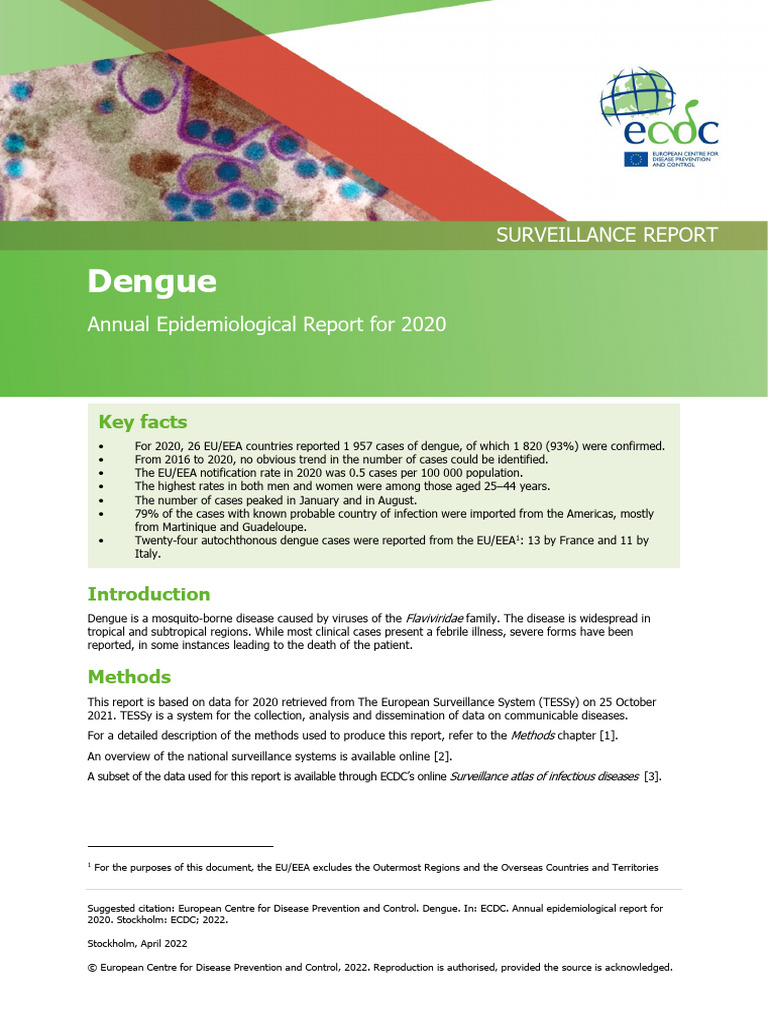 DENGUE - AER - 2020 - Report - Final | PDF | Infection | Mosquito