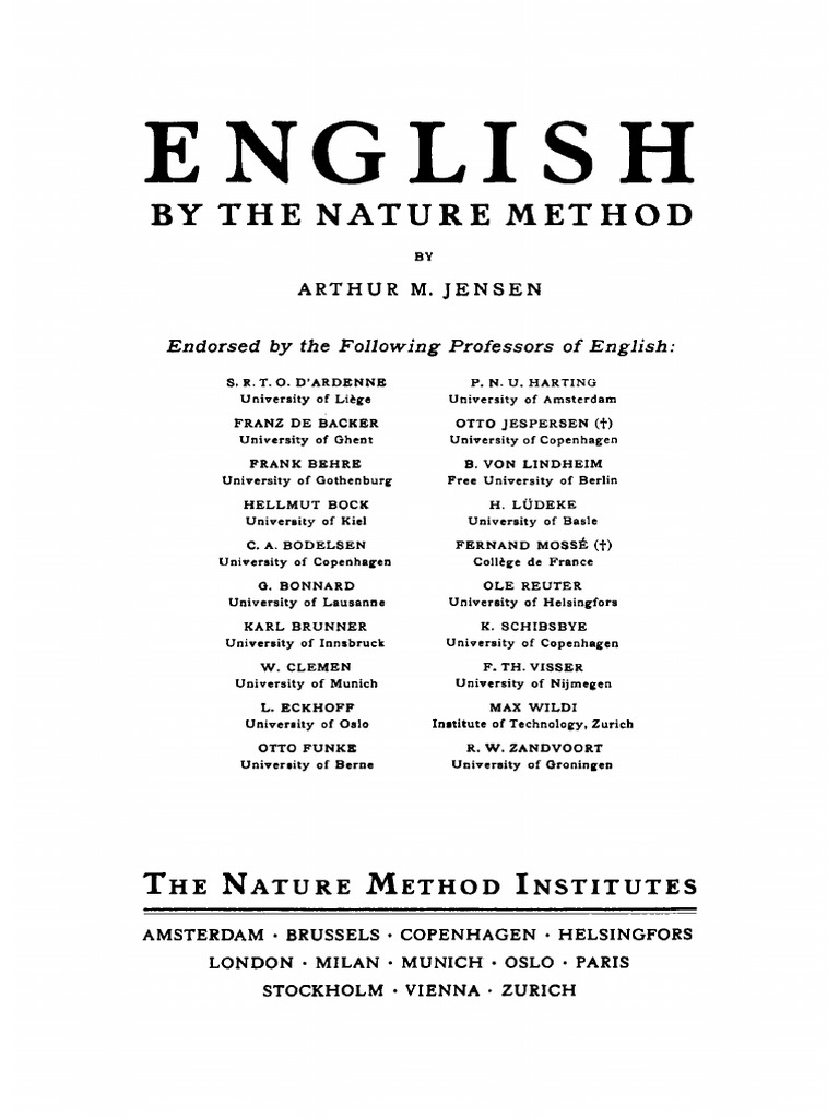 English by The Nature Method | PDF