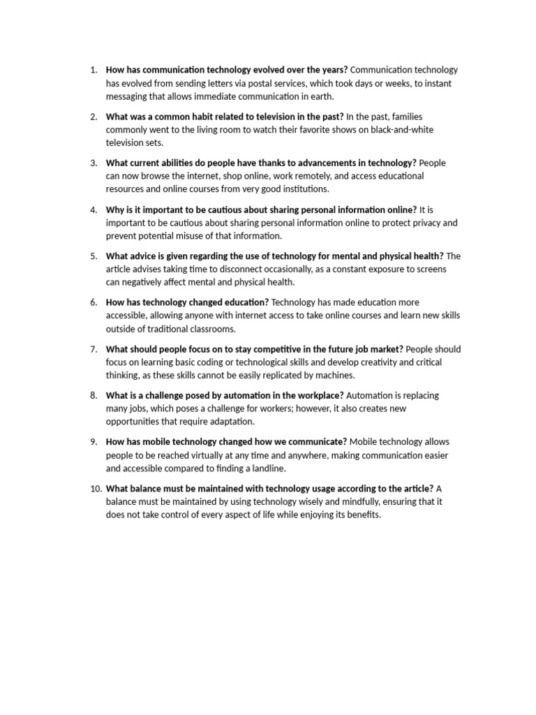 How Has Communication Technology Evolved Over The Years | PDF