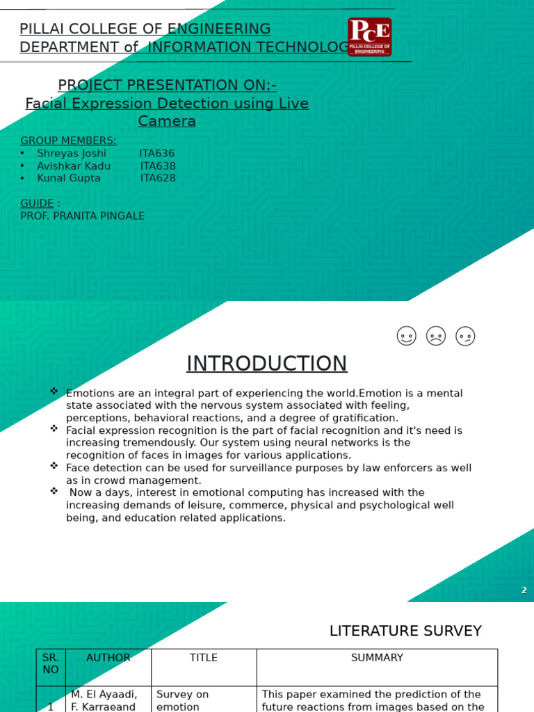 Facial Expression Detection Using Live Camera Pdf Emotions Deep Learning