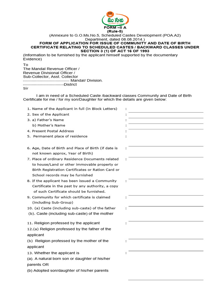 Cast, Incom, Residence | PDF