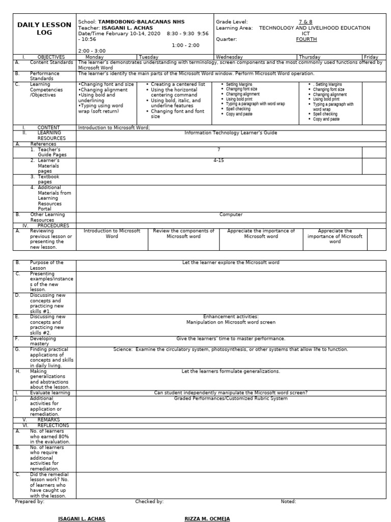 TLE MS OFFICE 1 | PDF | Computer Keyboard | Learning