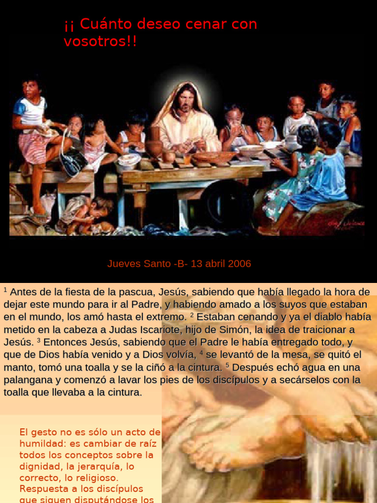 Jueves Santo | PDF | eucaristía | Jesús