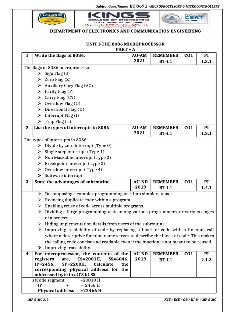 Ipt | PDF | Binary Coded Decimal | Assembly Language
